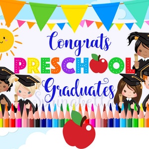Preschool Graduation Sign Printable Preschool Graduates Photo Prop ...