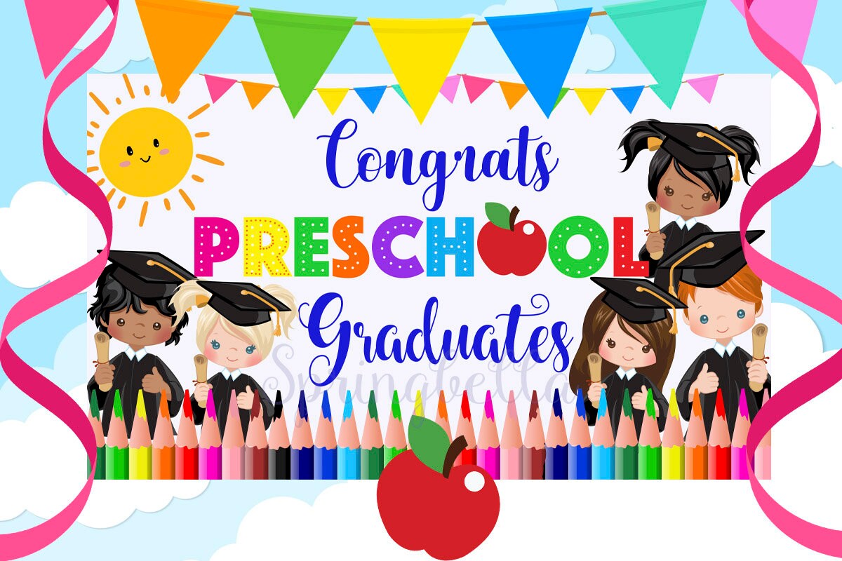 Preschool Graduation Sign Printable Preschool Graduates Photo Prop ...