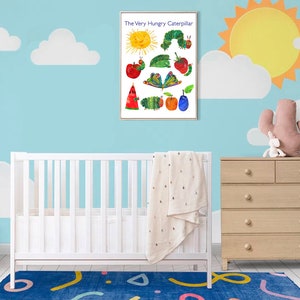 The Very Hungry Caterpillar Poster: Nursery Classroom Decor (digital ...
