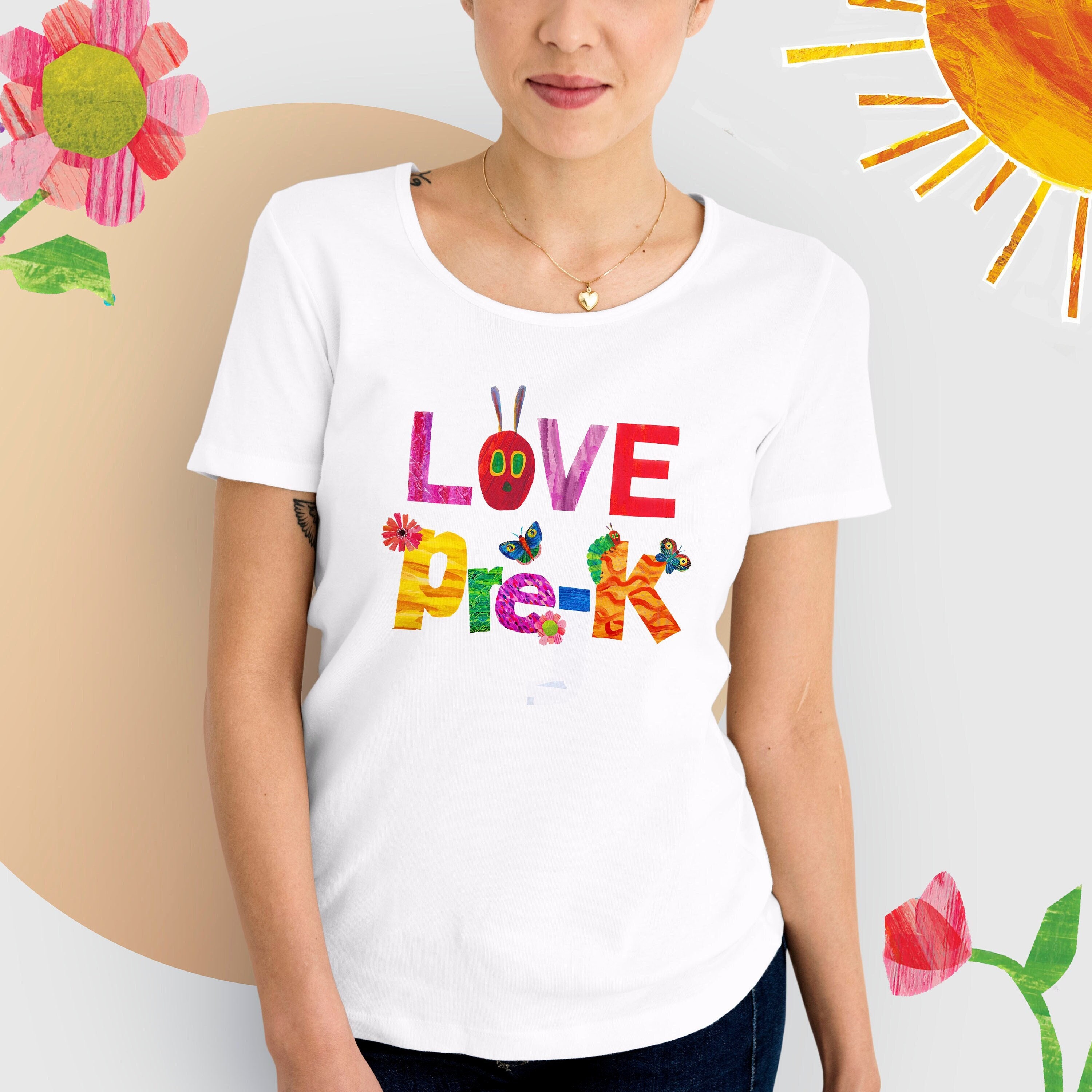 Love Pre-k T-shirt Transfer PNG SVG Transparent Digital - Etsy