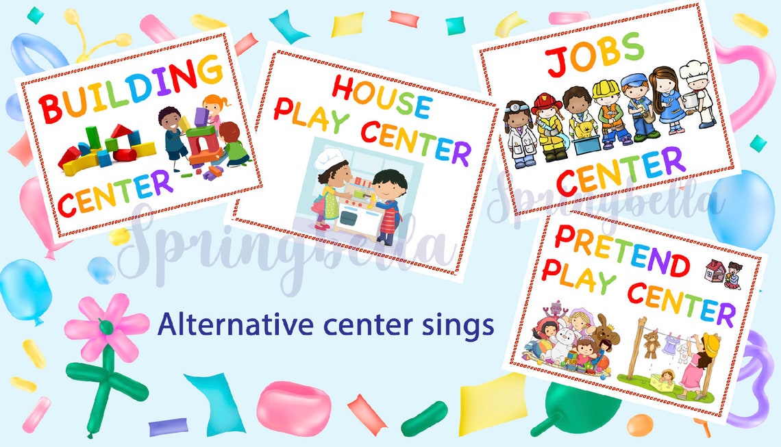 Pre-k Center Signs: Classroom Decor (PDF Download) - Etsy
