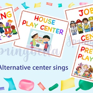 Pre-k Center Signs: Classroom Decor (PDF Download) - Etsy