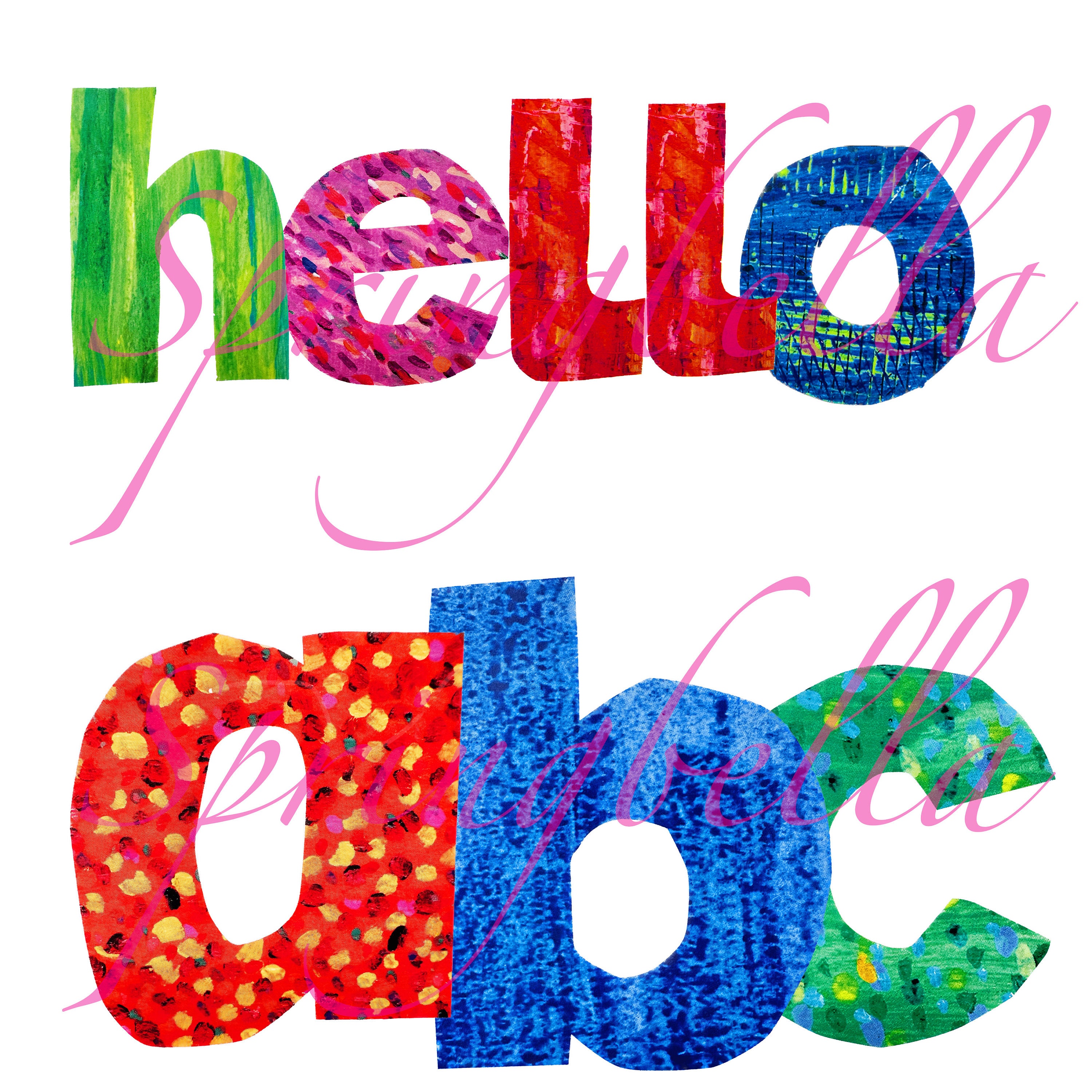 Alphabet Abc's Lowercase Clipart Individual Letters Eric Carle ...