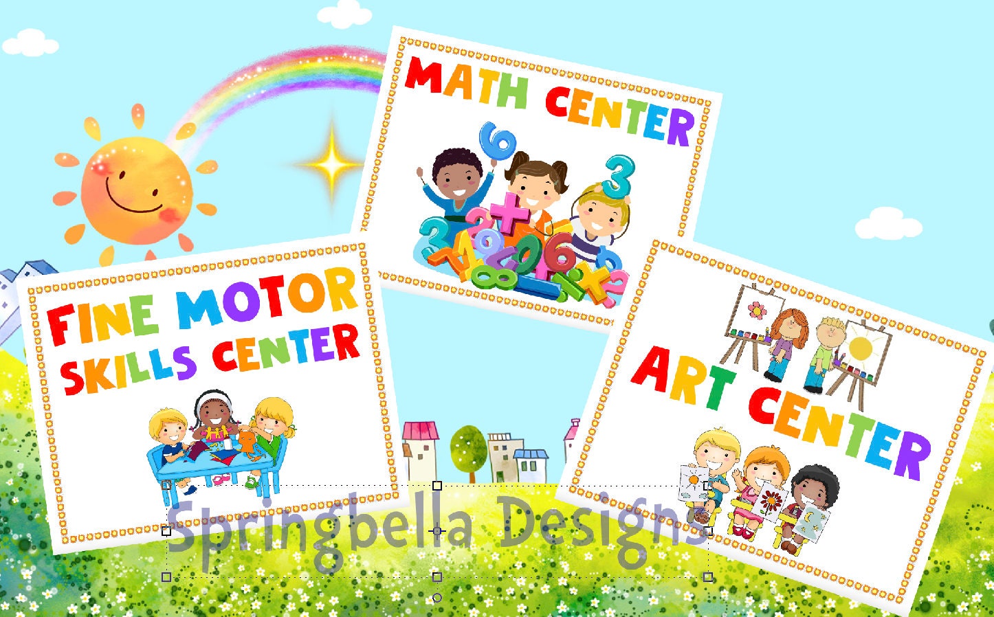 CENTER SIGNS for Pre-k and Kindergarten Daycare Center Digital - Etsy