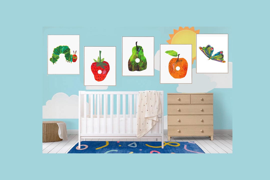 The Very Hungry Caterpillar Printable Wall Art - Set of Five - Nursery ...