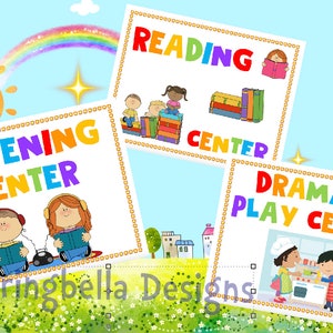 CENTER SIGNS for Pre-k and Kindergarten Daycare Center Digital Download ...