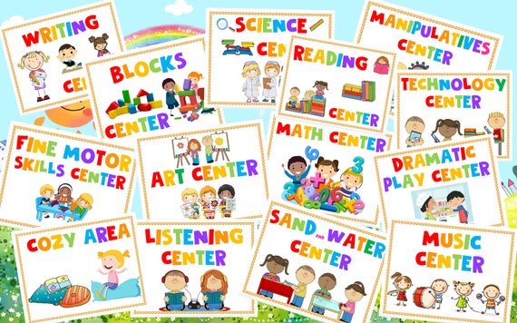 Printable Preschool Center Signs