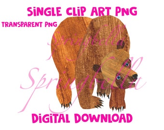 KPM Brown Bear and Friends Digital Blackline Stamps - Etsy