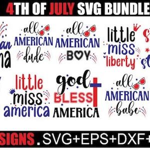 4th of July SVG Bundle | Patriotic Independence Day Cut Files ...