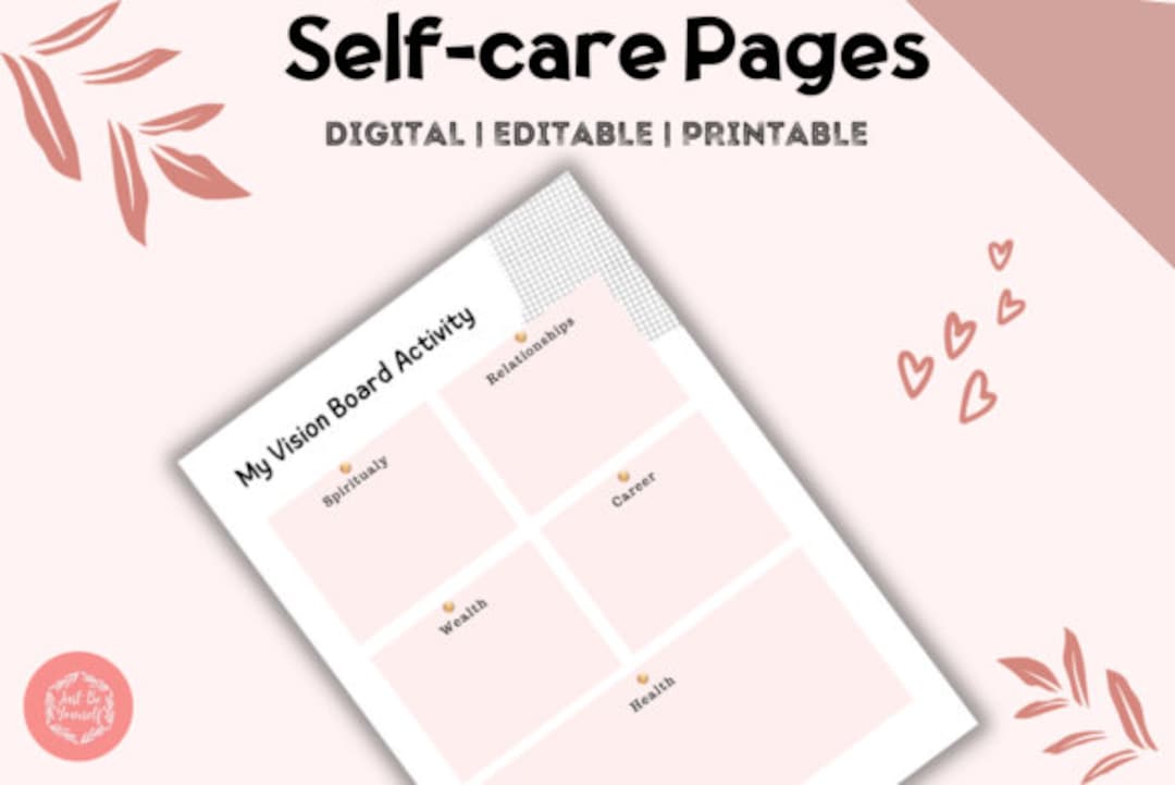 Self-care Pages PRINTABLE PDF in A4 Size – Instant Download - Etsy