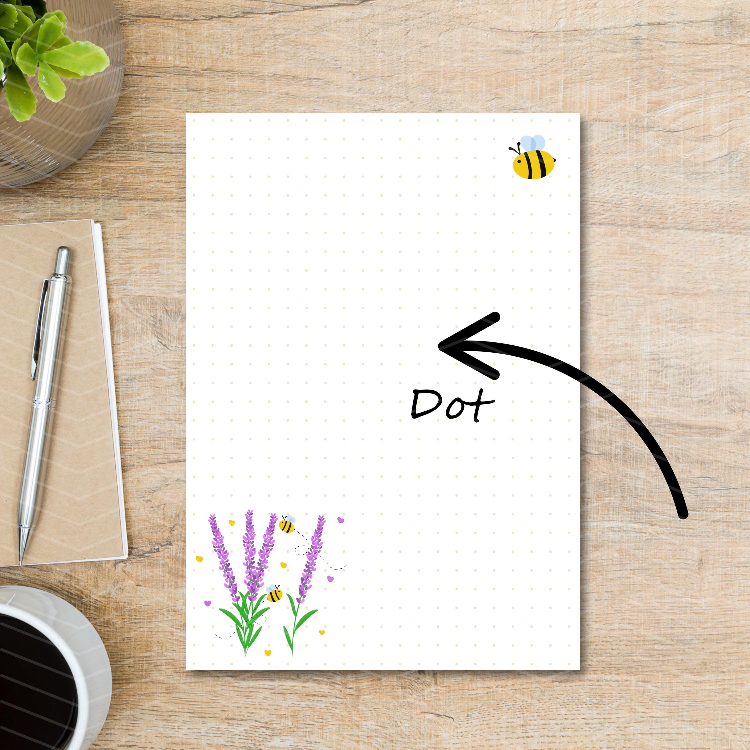 Printable Stationery Pack Lavender Bee| A4 & Letter | Writing Paper ...
