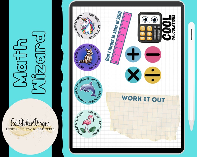 Digital Stickers Math Good Notes PNG - Etsy