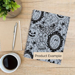 Spooky Lace Halloween Seamless Pattern: Ghosts, Bats, Pumpkins (PNG ...