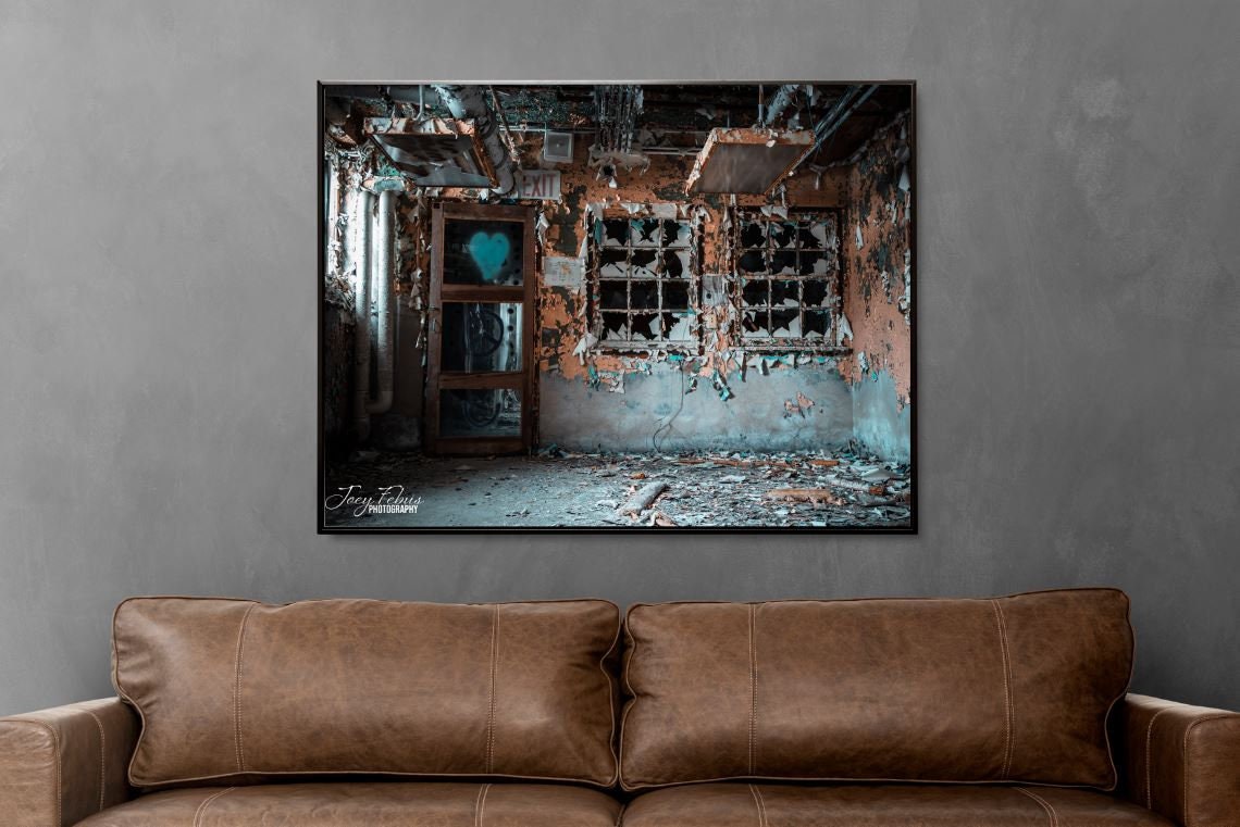 Abandoned Building | Urbex | Photography | Print | Orange & Teals ...