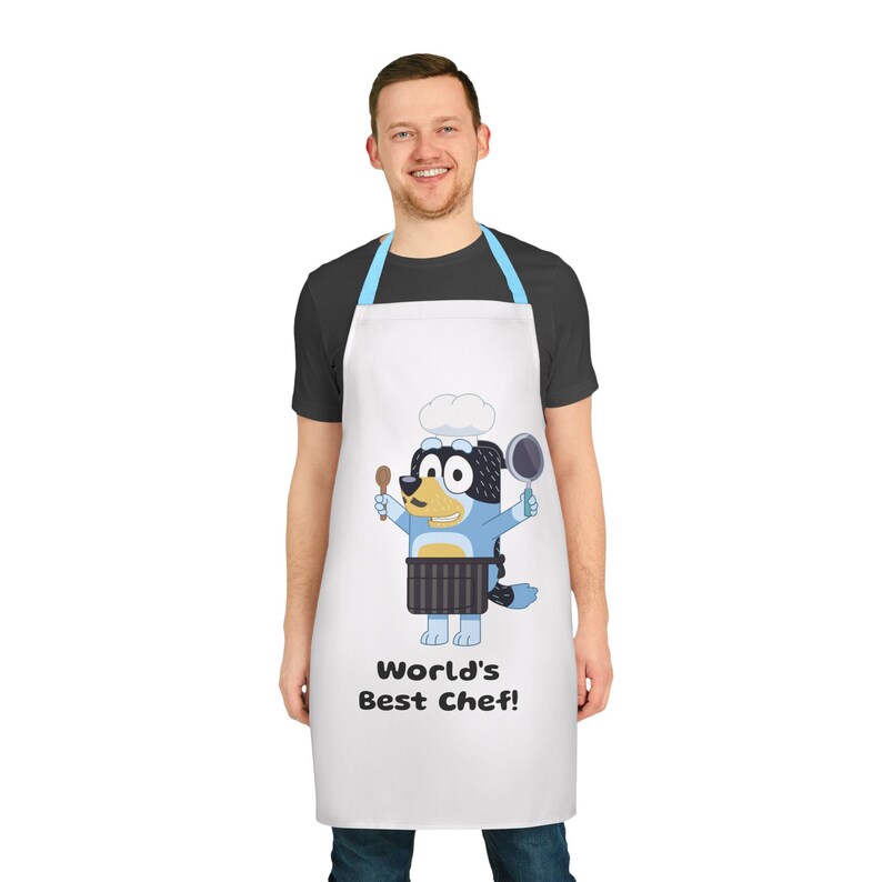 Cartoon Chef Dad World's Best Chef Apron | Kitchen Cooking Apron - Etsy