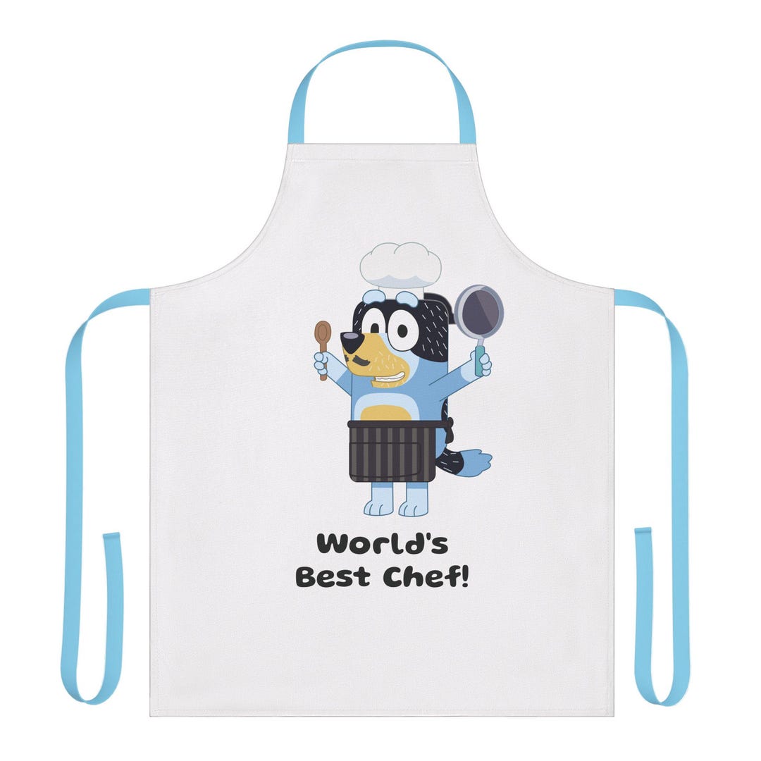 Cartoon Chef Dad World's Best Chef Apron | Kitchen Cooking Apron - Etsy