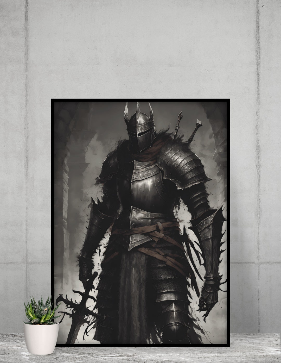 Knight Art, Fantasy Art, Mythical Art, Magical Art, Digital Download ...