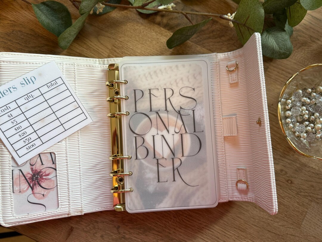 Custom A6 Vellum Dashboard | 7.5x4.5 Binder Cover | Budget Binder ...