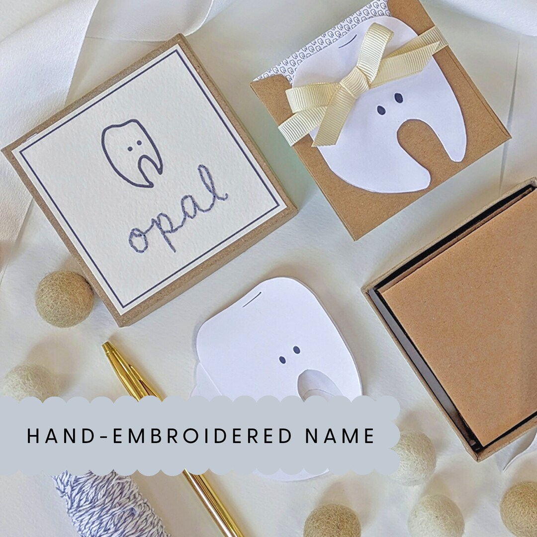 Tooth Fairy Box Receipt Tooth Fairy Pillow Container Keepsake Box Baby ...