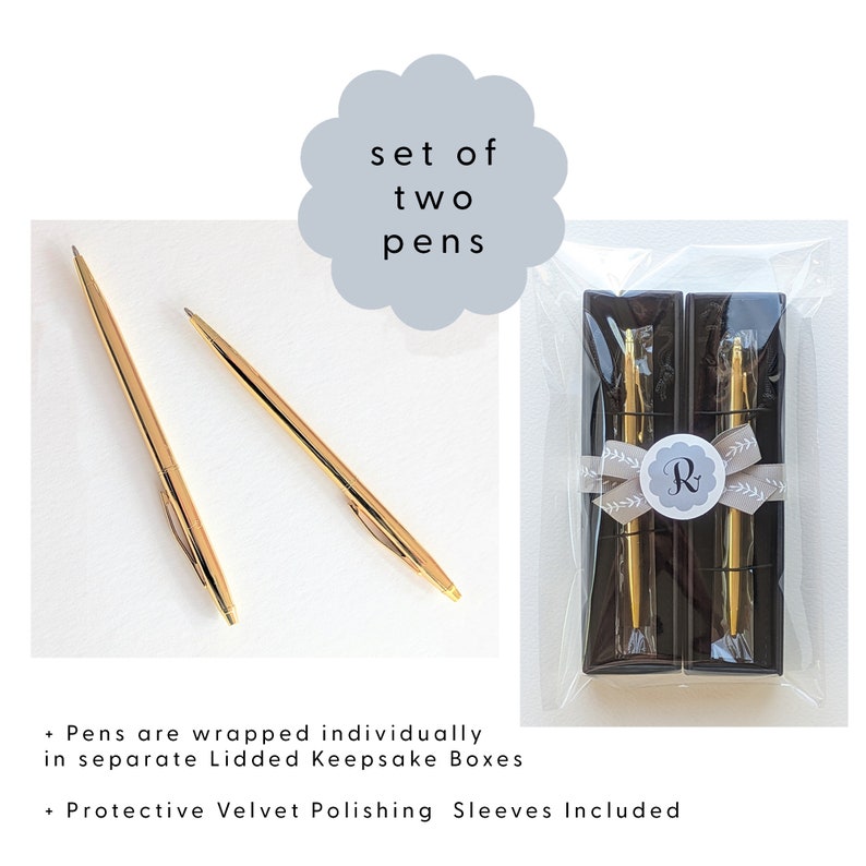 Gold Wedding Guestbook Pen Black Ink Ballpoint - Etsy