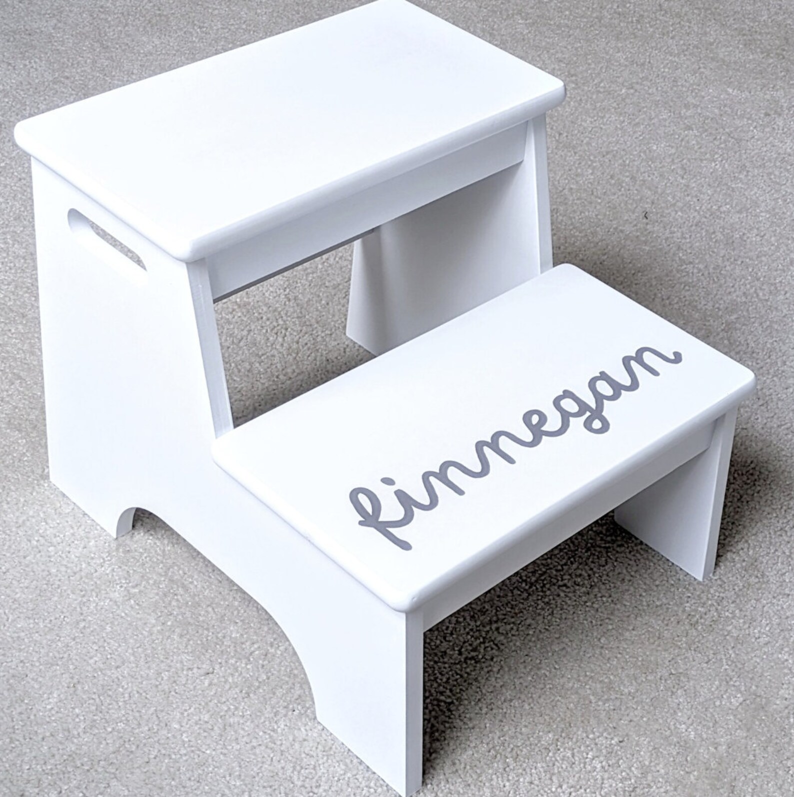 Bathroom Step Stool Personalized Double Step Toddler Stool Wooden ...