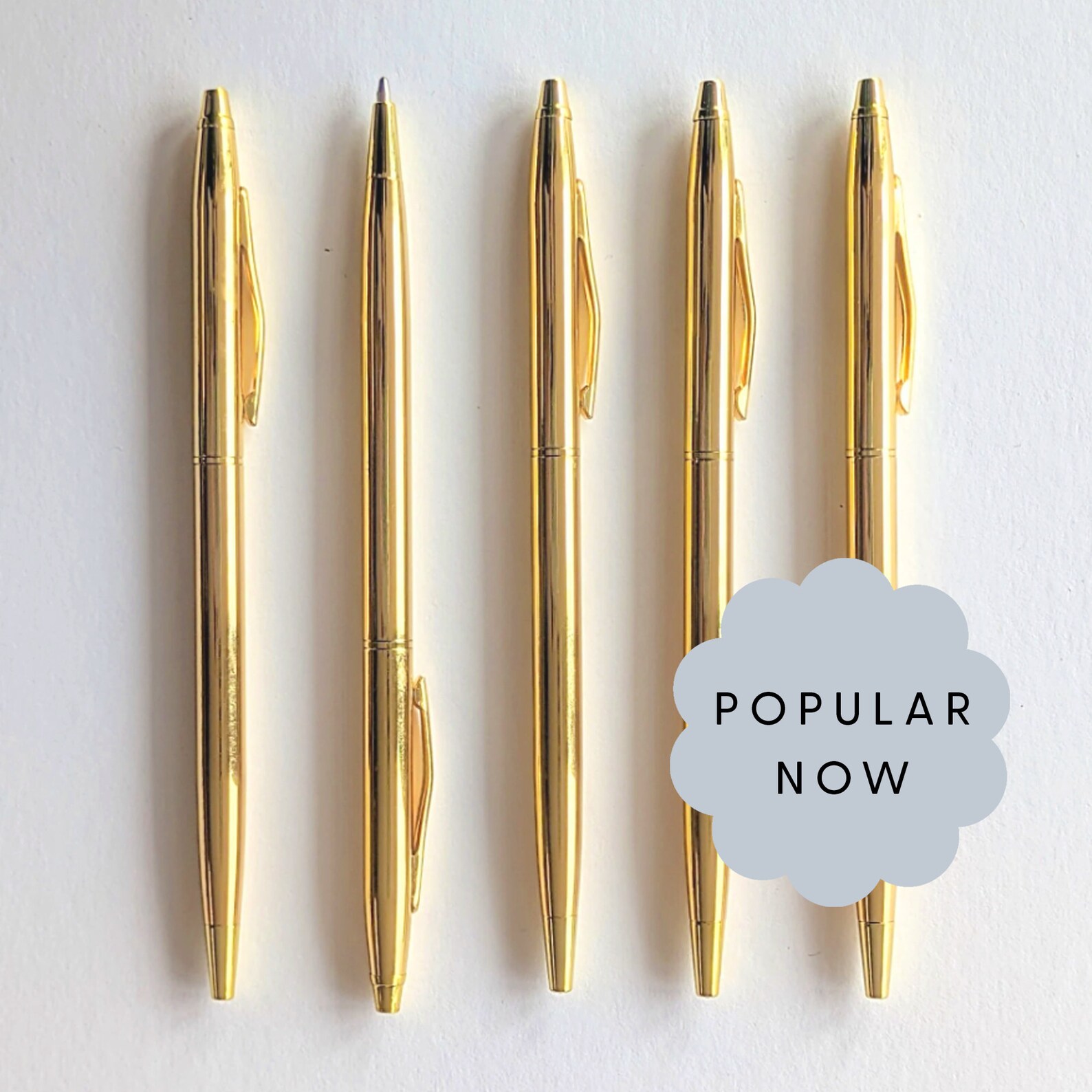 Gold Wedding Guestbook Pen Black Ink Elegant Wedding Ballpoint Pen ...