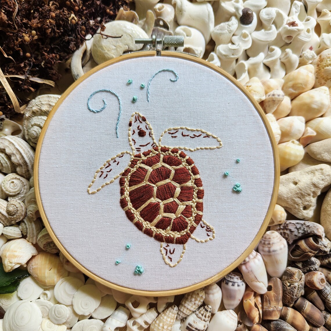 Sea Turtle Embroidery Kit - Etsy