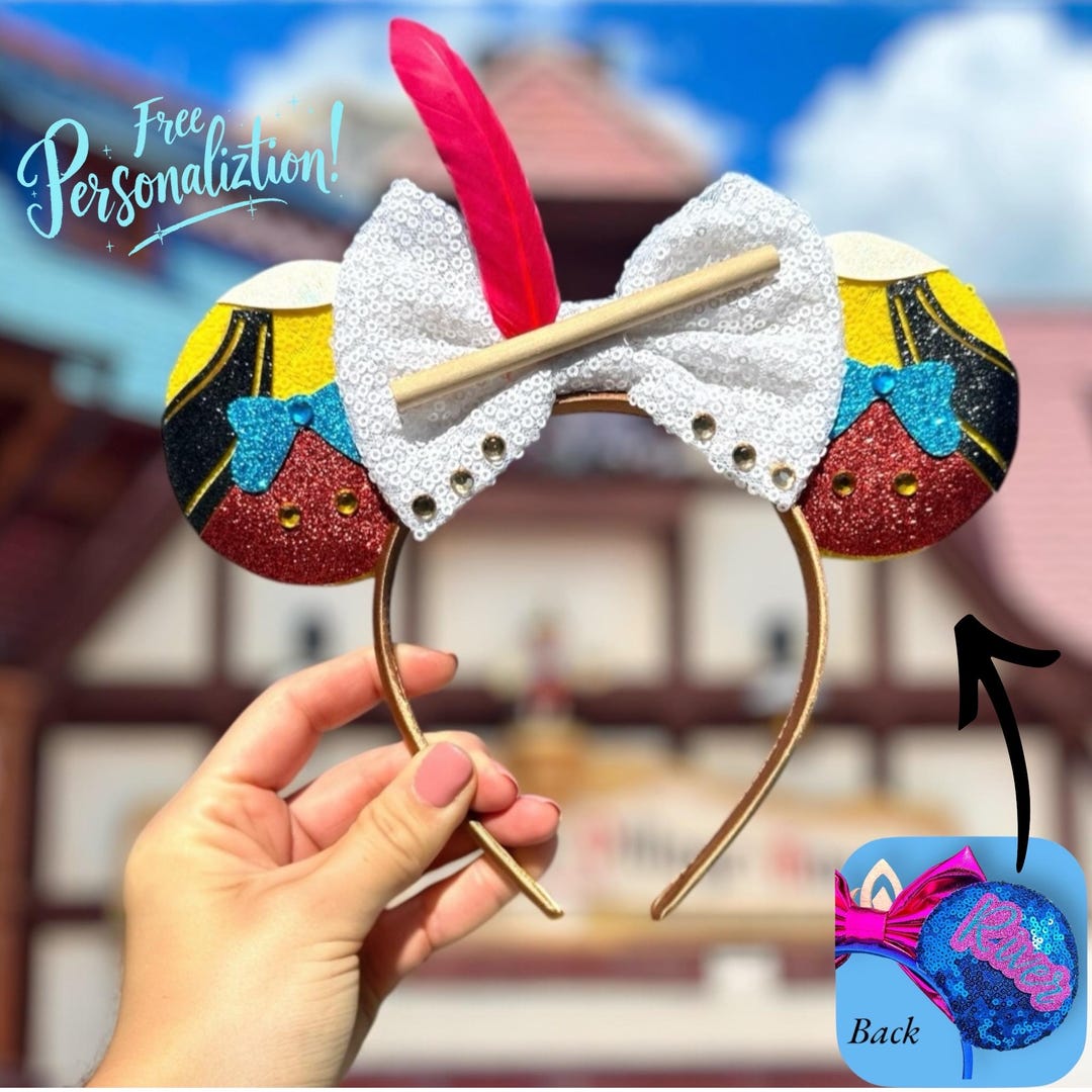 Pinocchio Ears: Sequin Minnie Mouse Ears Headband - Etsy