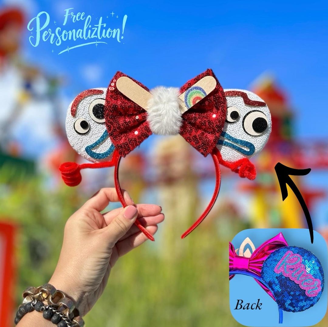 Forky Toy Story Ears, Party Ears, Forky Mickey Ears, Forky Minnie Ears ...