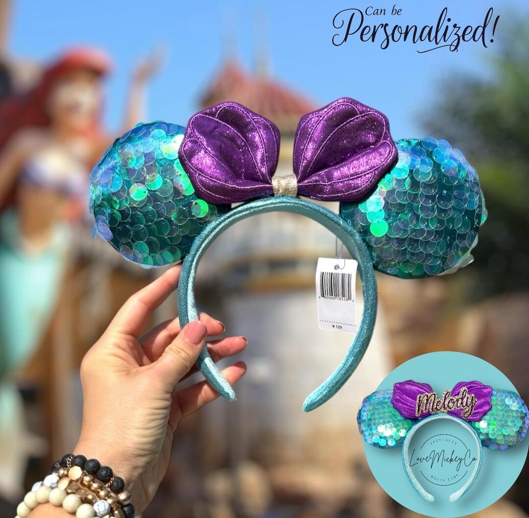 Little Mermaid Ears, Little Mermaid Mickey Ears, Disney Ears Headband ...