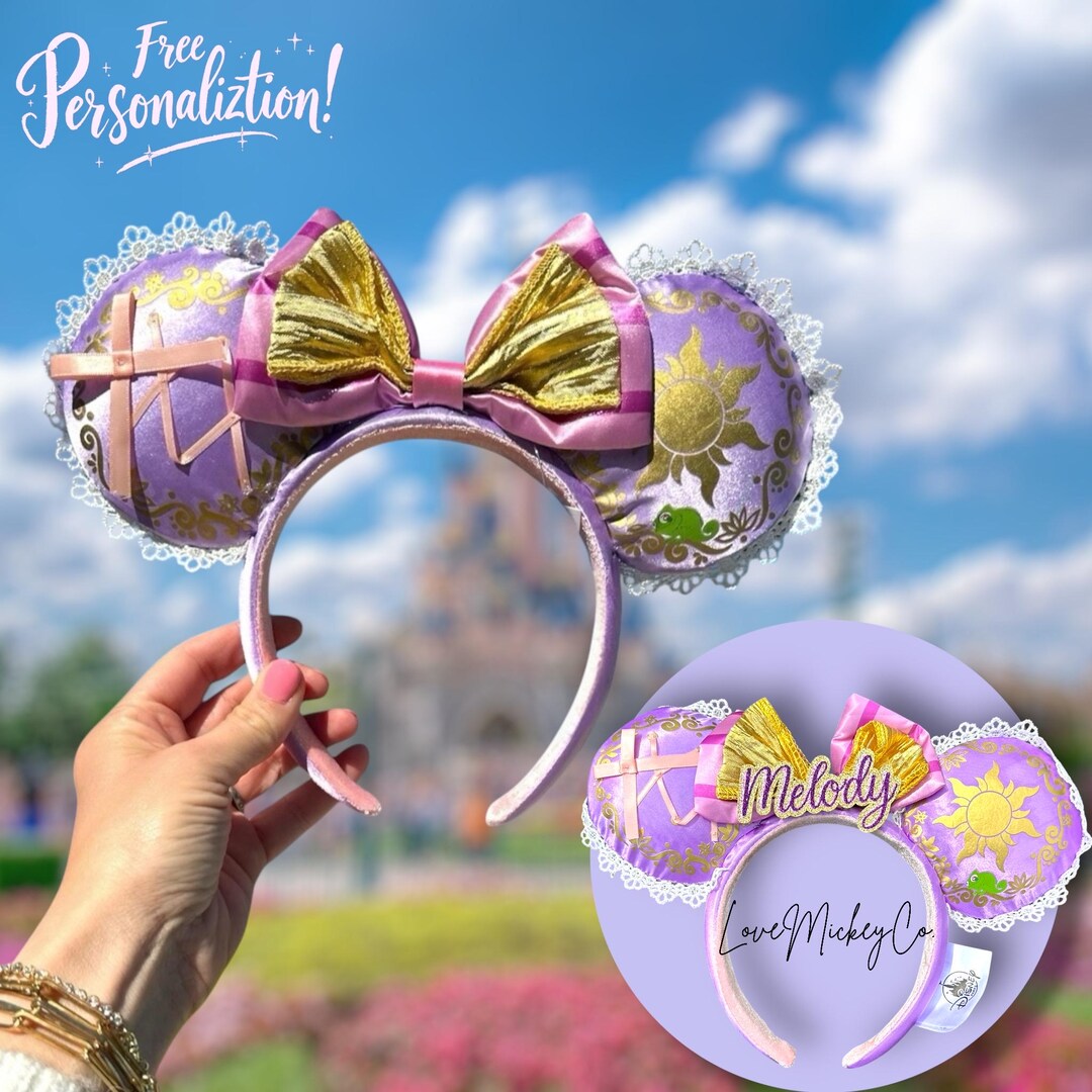 Rapunzel Minnie Ears, Tangled Minnie Ears, Disney Ears Headband, Disney ...