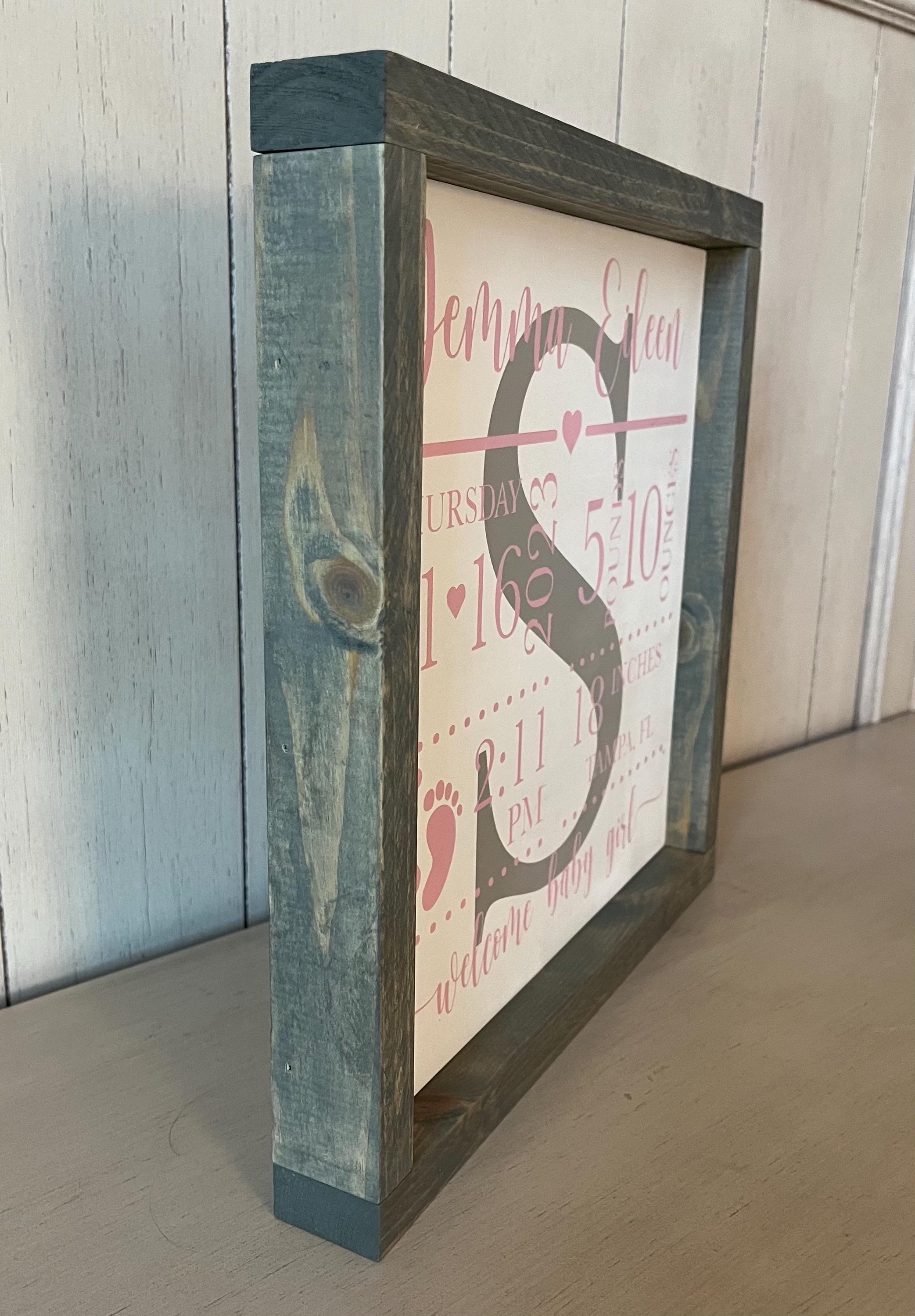 Personalized Baby Stats Wood Sign, Welcome Home Baby , Nursery Decor ...