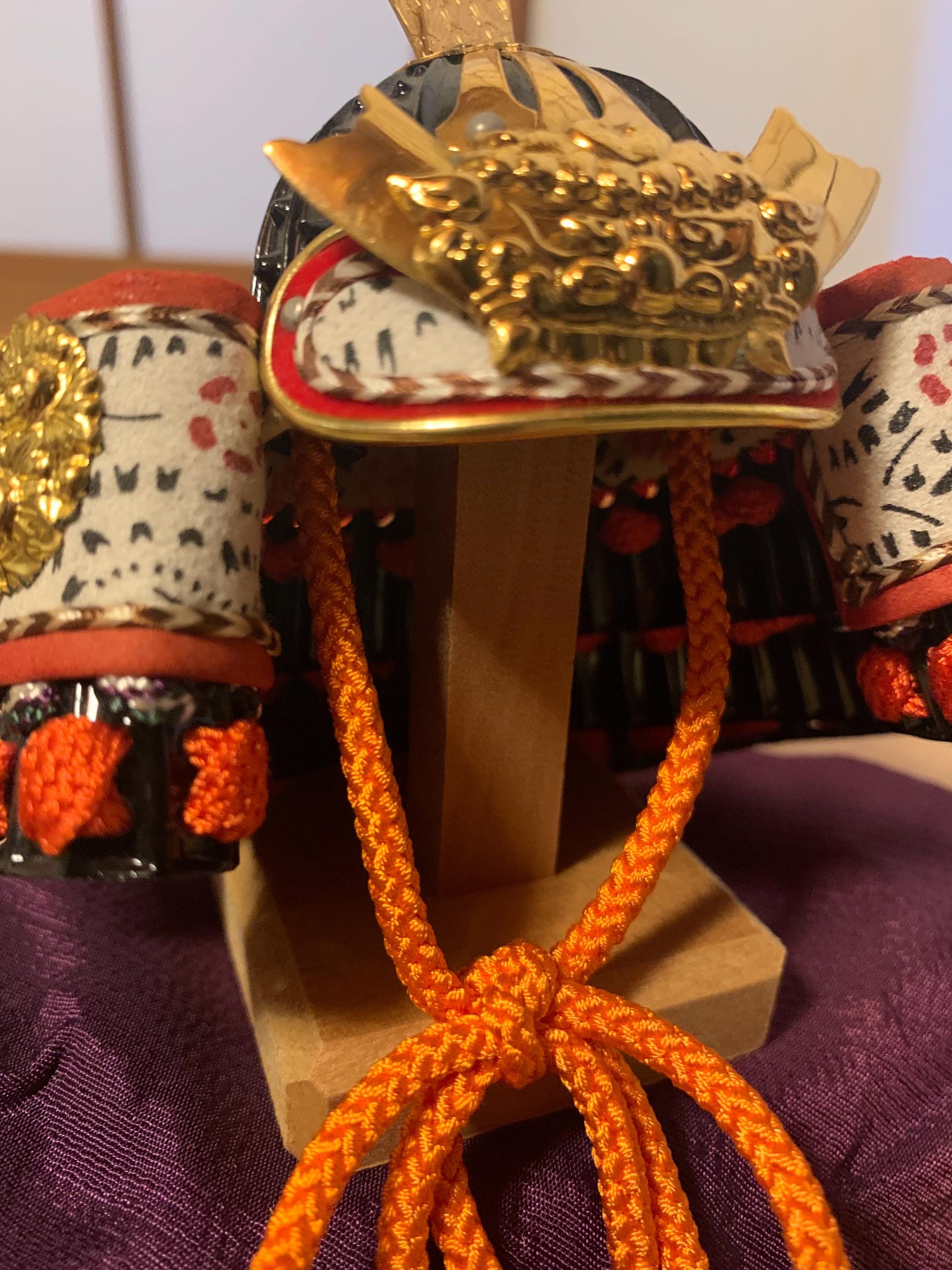 Japanese Small Tiny Samurai Helmet Kabuto Ornament Made in Japan ...