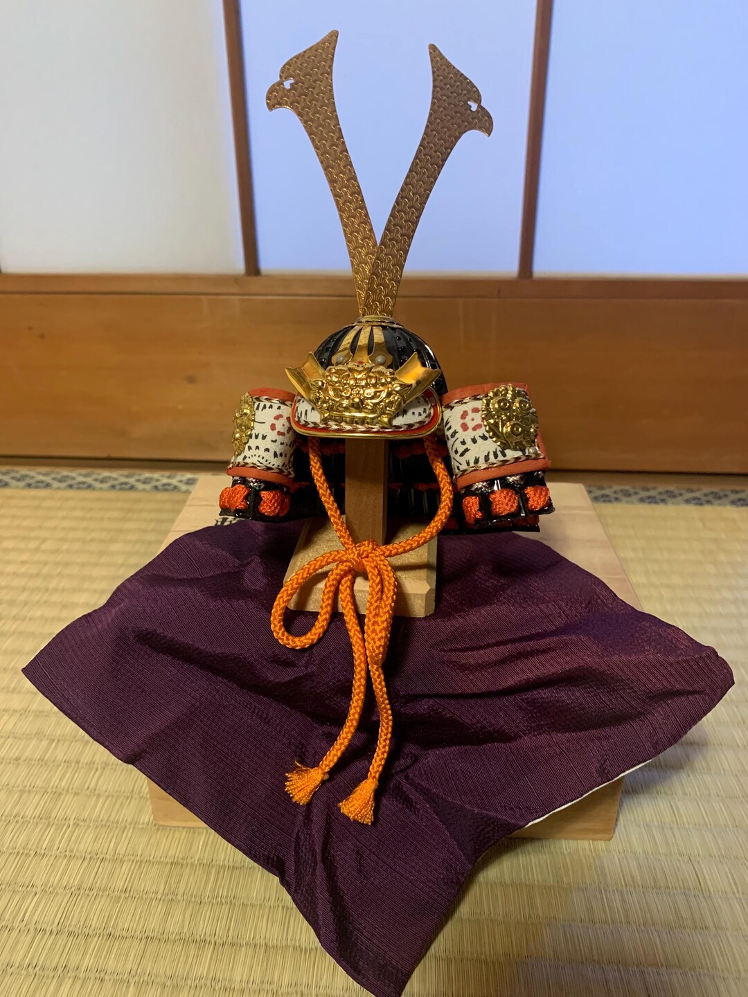 Japanese Small Tiny Samurai Helmet Kabuto Ornament Made in Japan ...