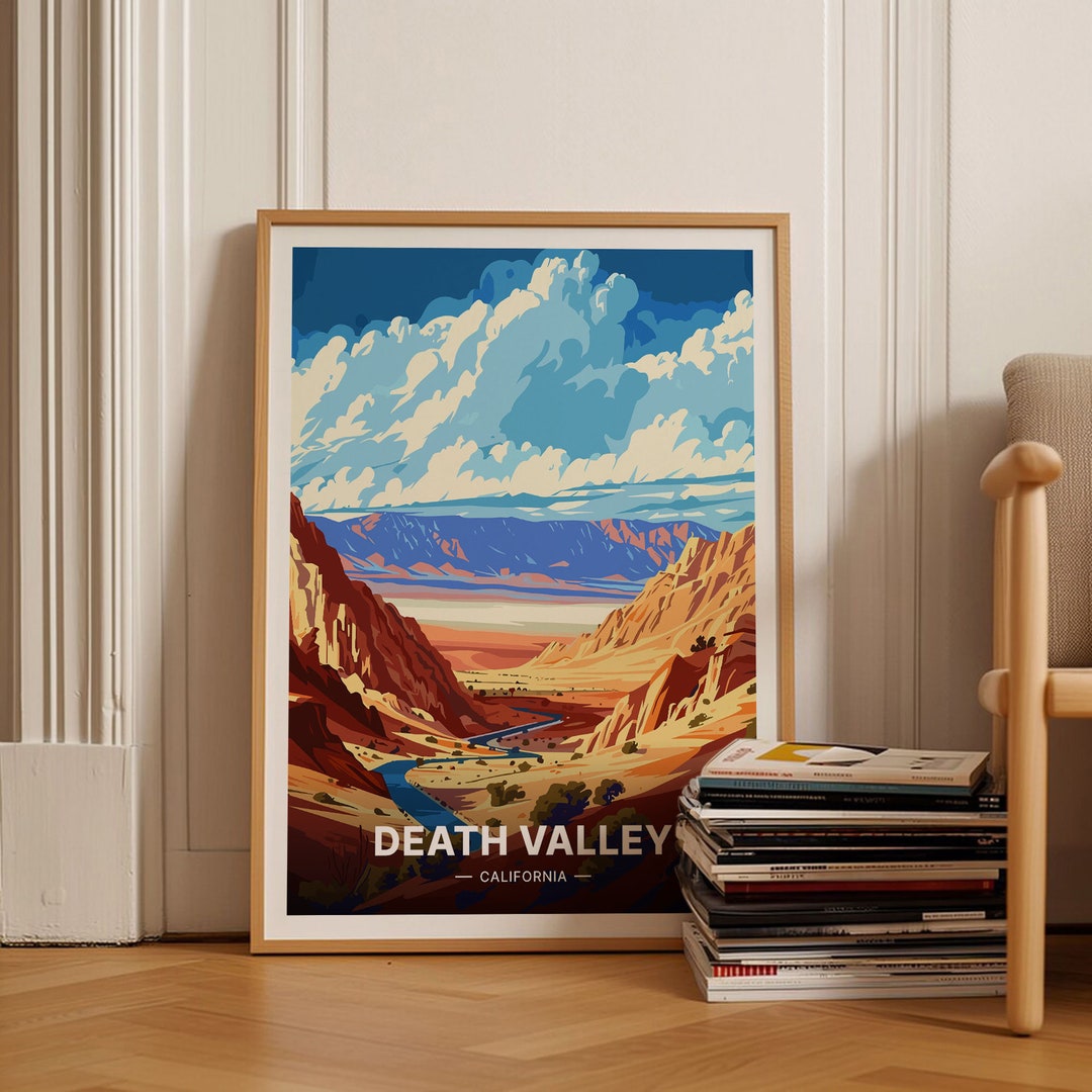 Death Valley National Park Poster, California Landscape Travel Art ...