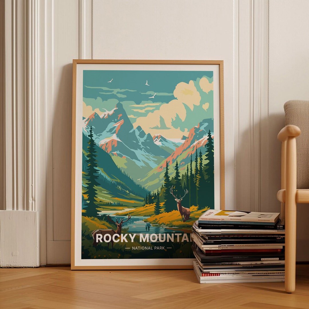 Rocky Mountain National Park Poster, Travel-inspired Wall Art ...