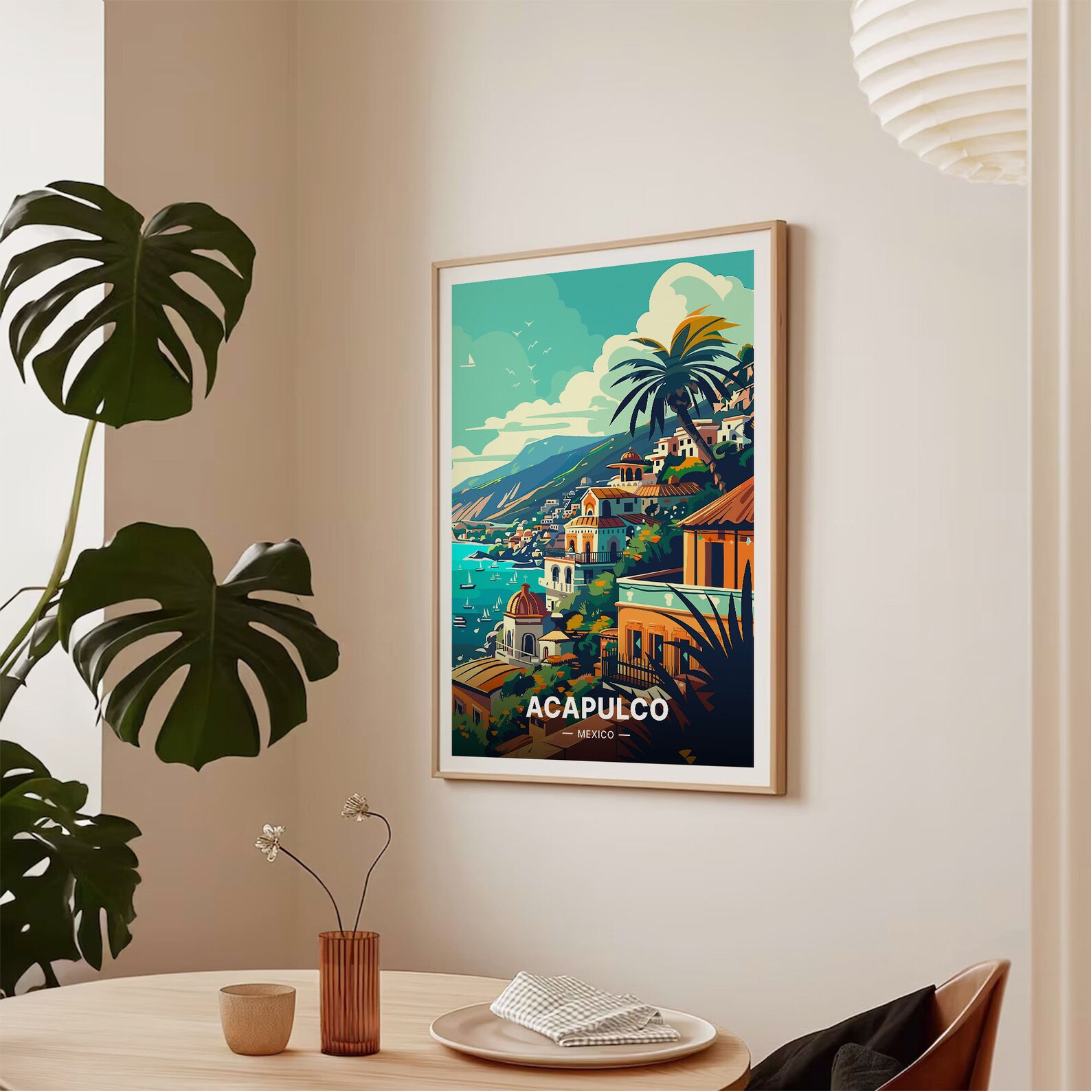 Acapulco Mexico Travel Poster, Vintage-inspired Destination Art, C20 ...