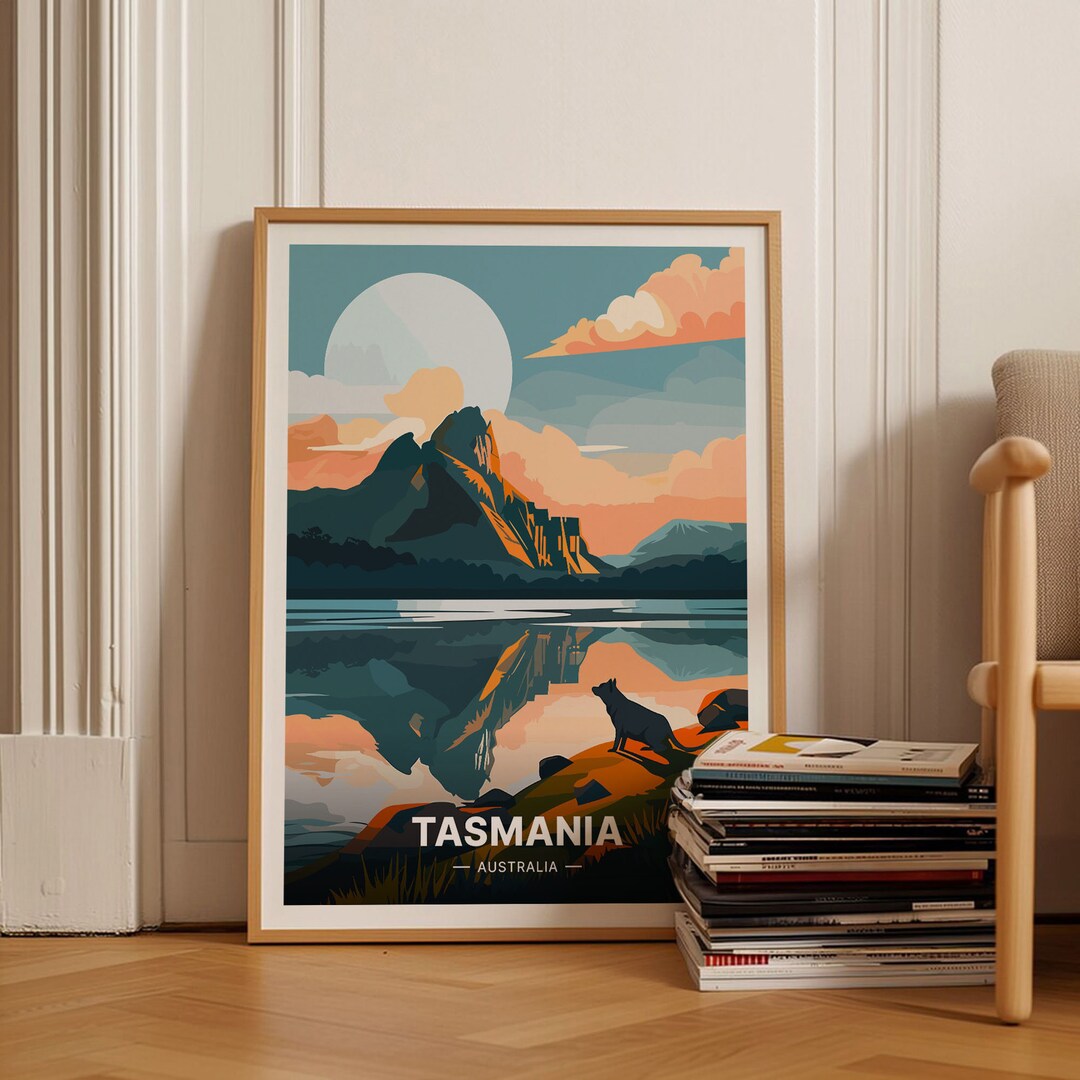 Tasmania Adventure Poster, Australia Wall Art, Travel Decor, Unique ...