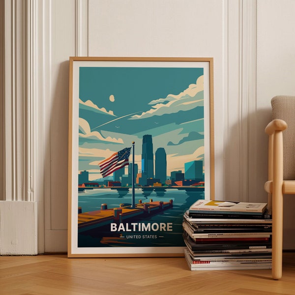 Baltimore Travel Poster - Etsy