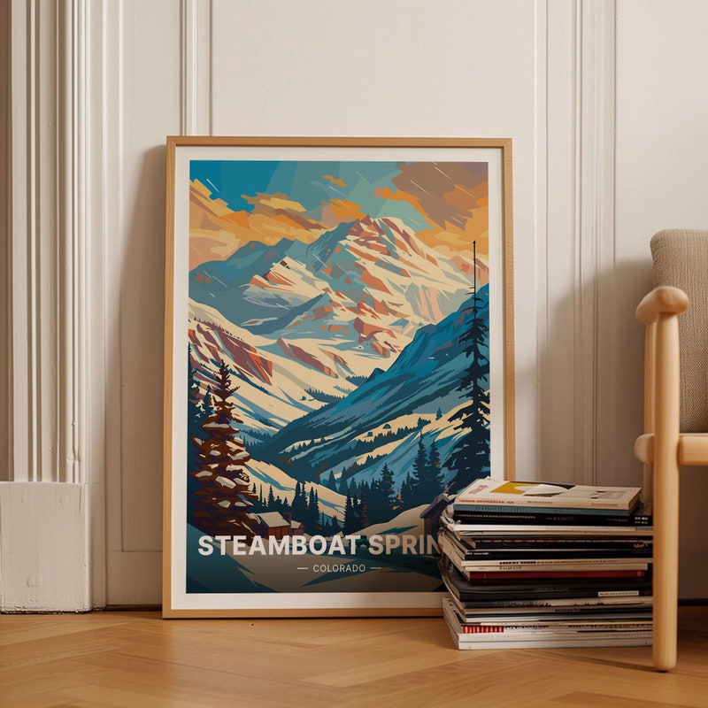Steamboat Mountain Poster - Etsy