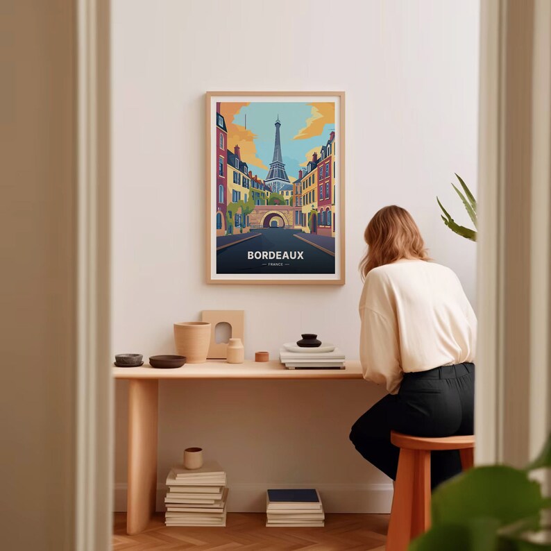 Bordeaux France Travel Poster, French Cityscape Wall Art, C20-590 - Etsy