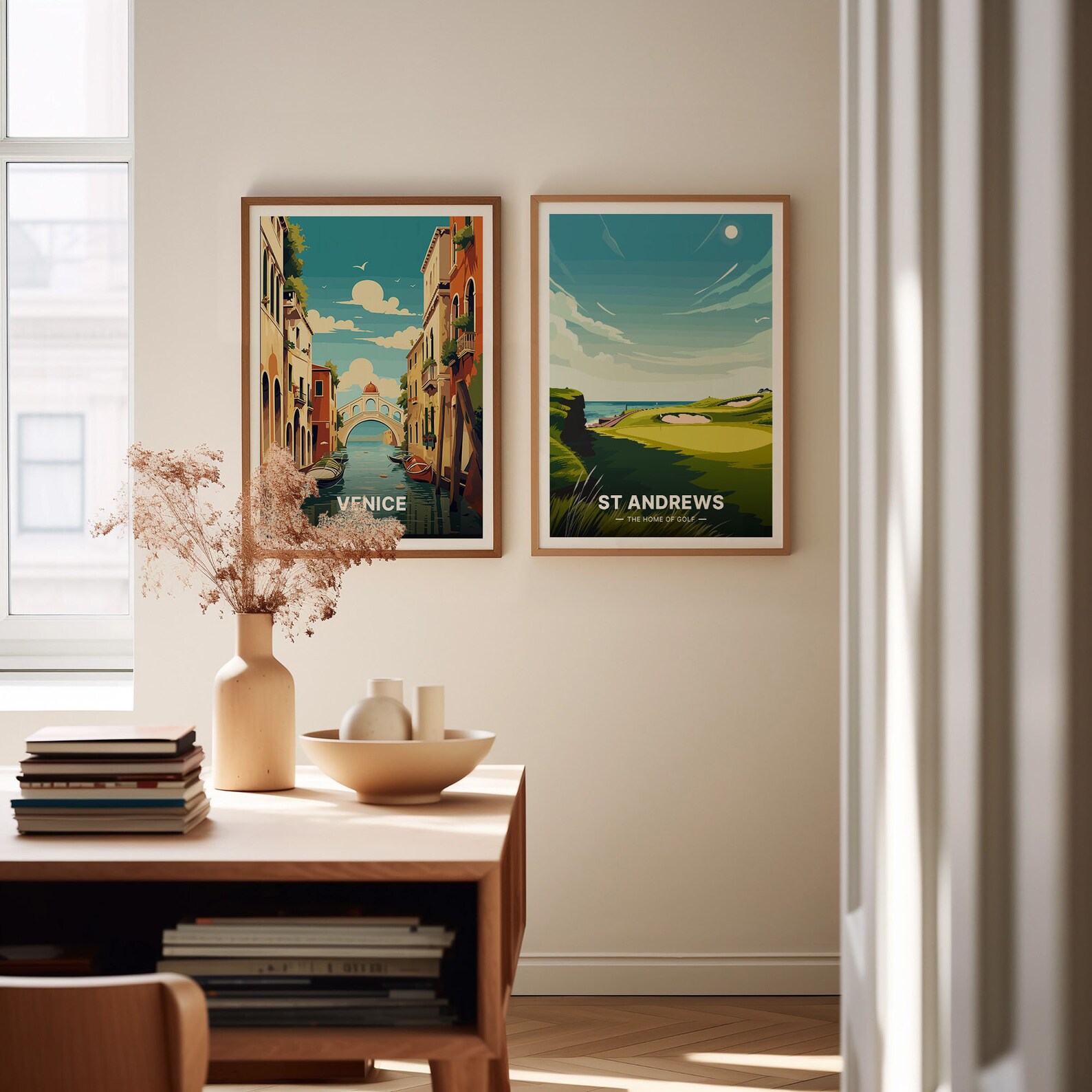 St Andrews Golf Course Travel Poster, Scotland Art Print, C20-666 - Etsy