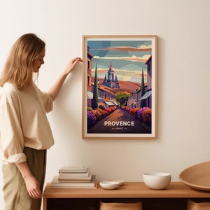 Provence, France Travel Poster - Vintage Style Wall Art for Home ...