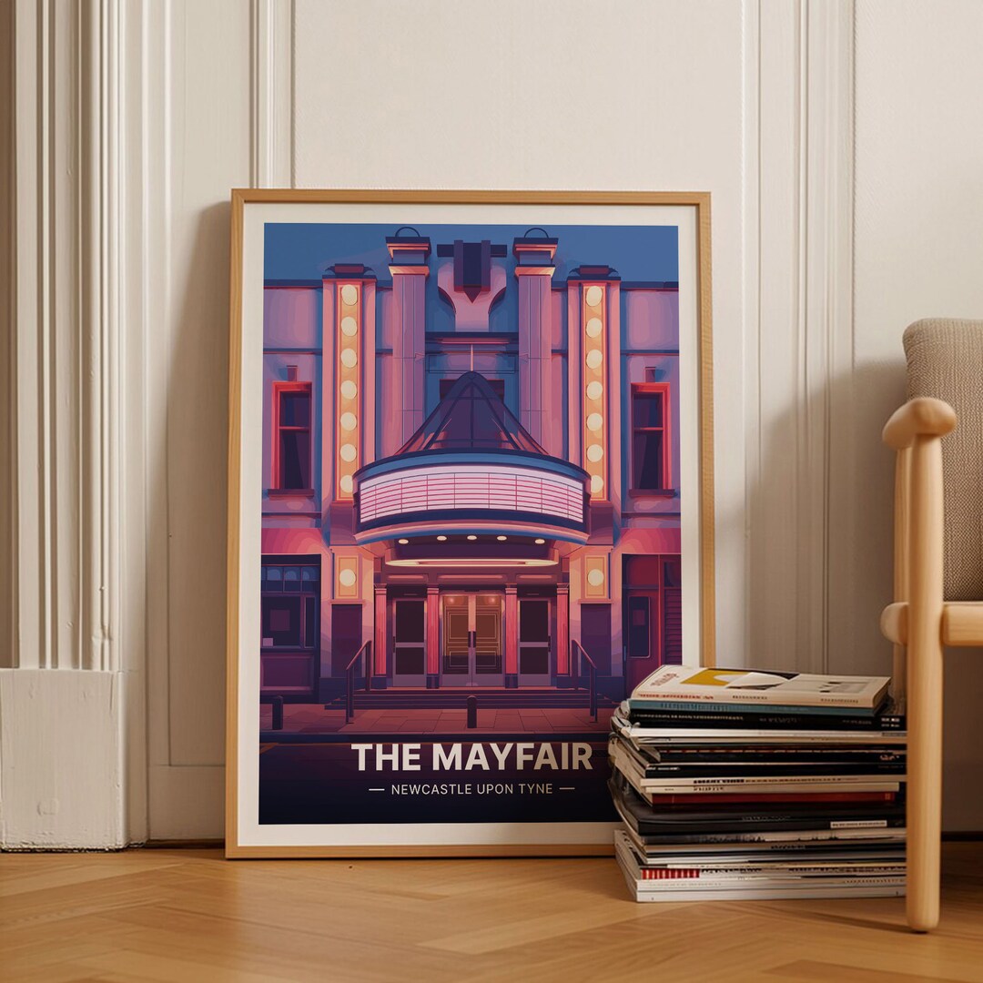 Newcastle Mayfair Ballroom Poster, Travel Wall Art, Architectural Print ...