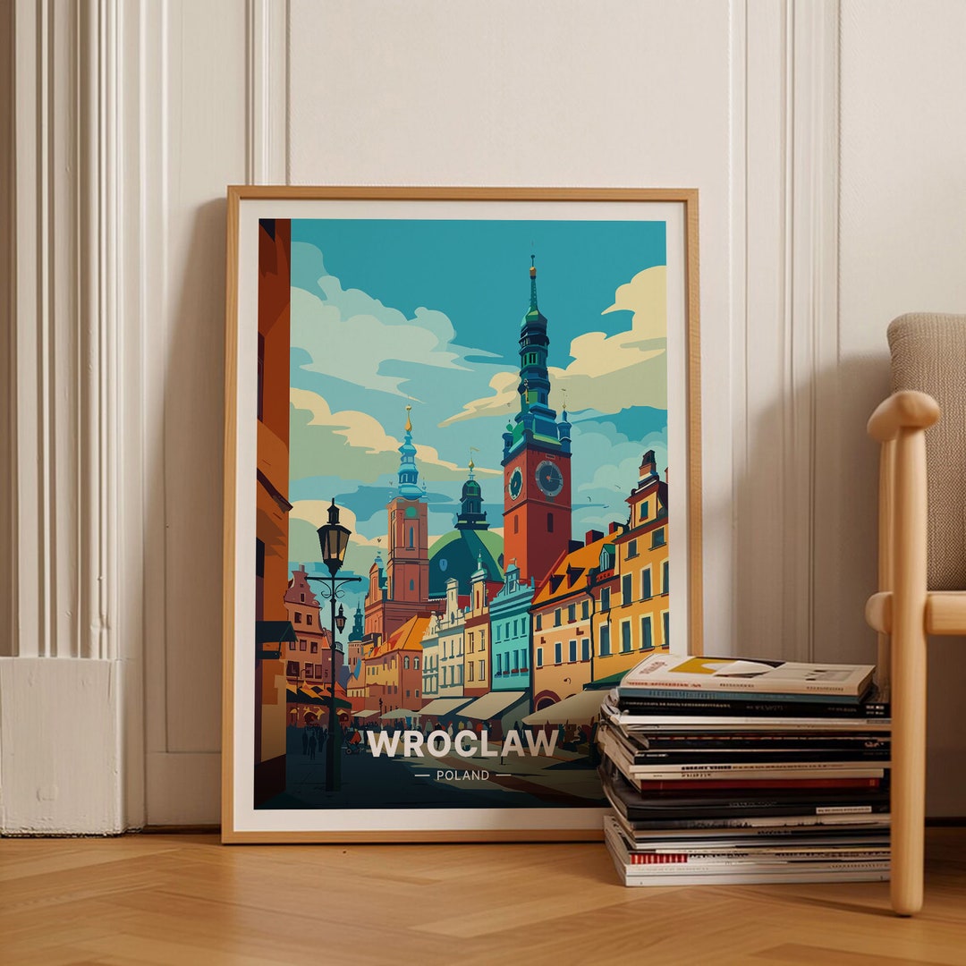 Wroclaw Poland Cityscape Poster, European Travel Art, C20-873 - Etsy