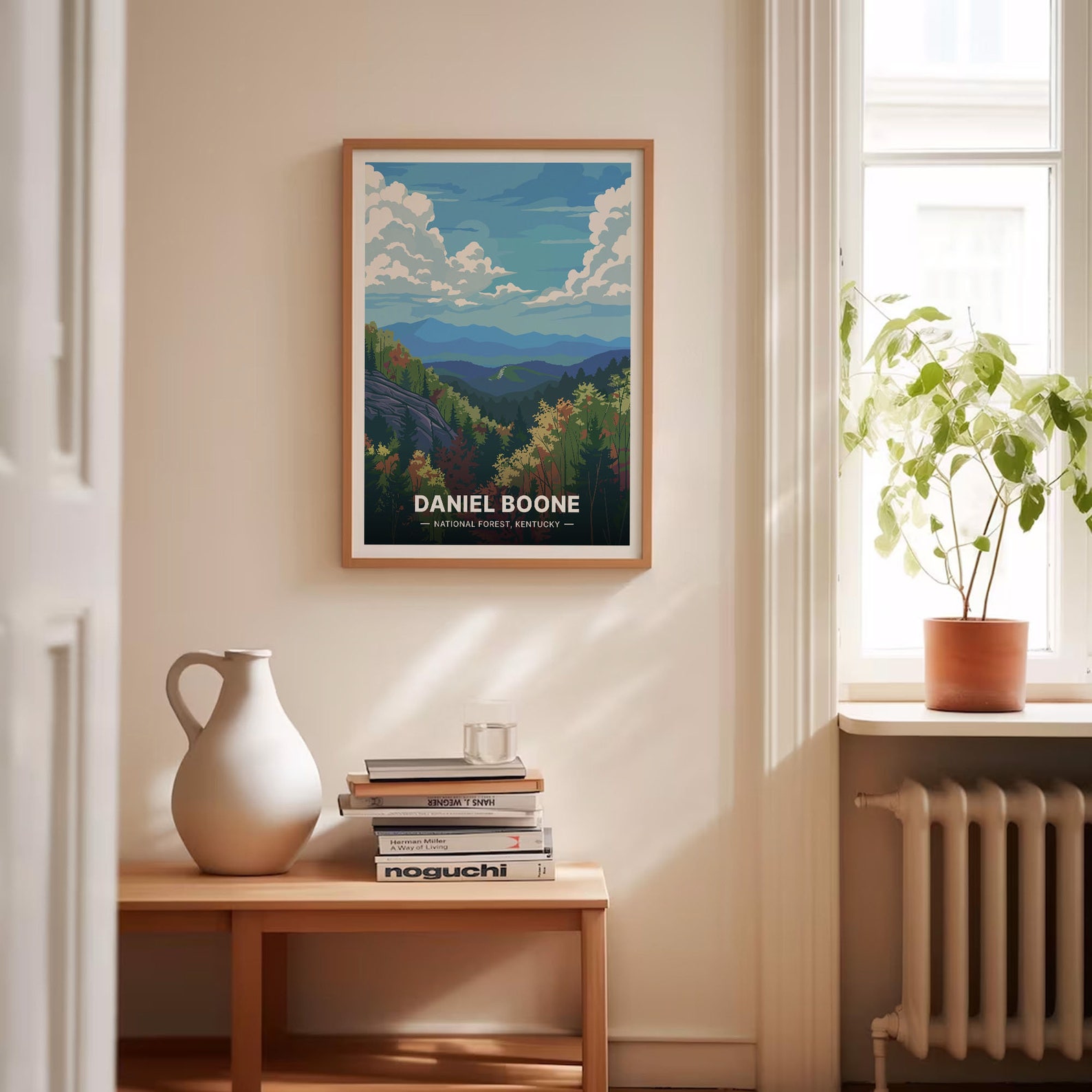 Daniel Boone National Forest Vintage Travel Poster, Kentucky Art, C20 ...