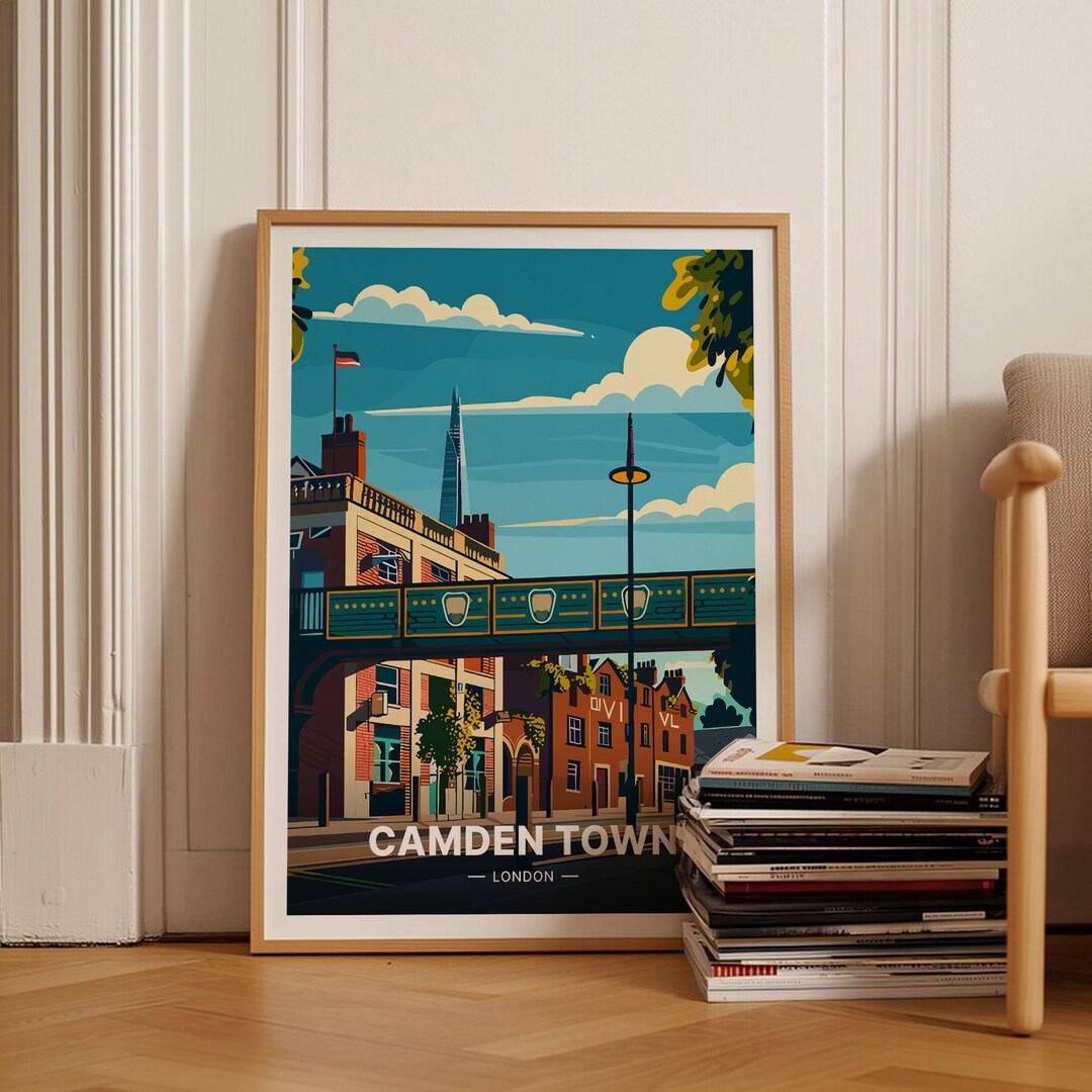 Camden Town London Travel Poster, Chic Home Decor, C20-1336 - Etsy