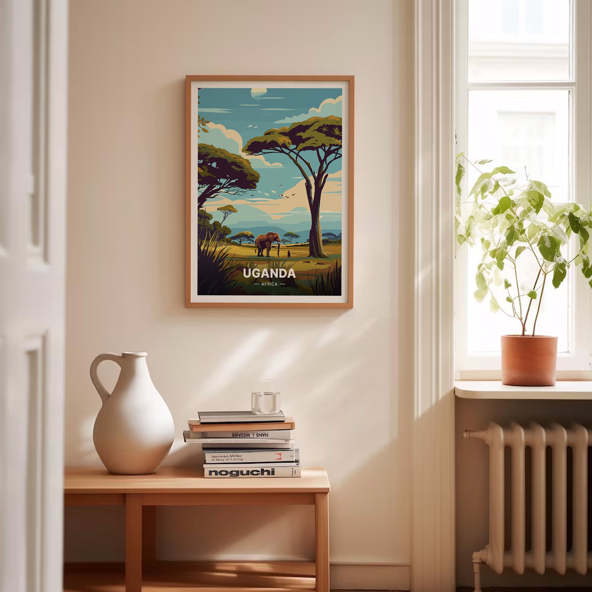 Uganda Safari Travel Poster, African Adventure Wall Art, C20-807 - Etsy