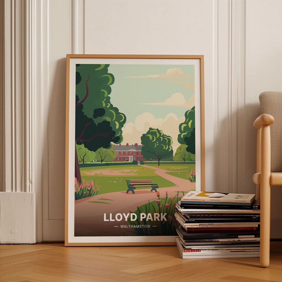 Lloyd Park London Travel Poster, Walthamstow & William Morris Gallery ...
