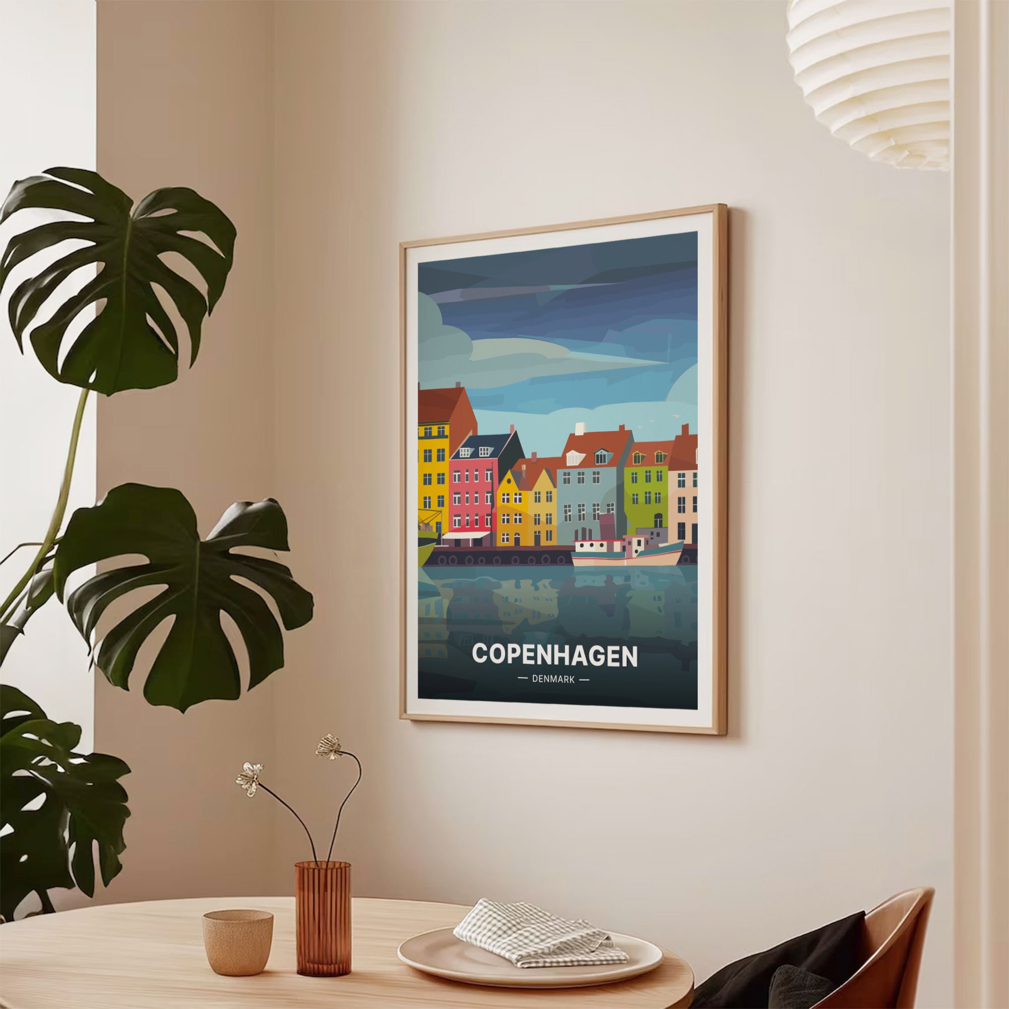 Copenhagen Nyhavn Canal Poster, Denmark Travel Print, C20-1561 - Etsy